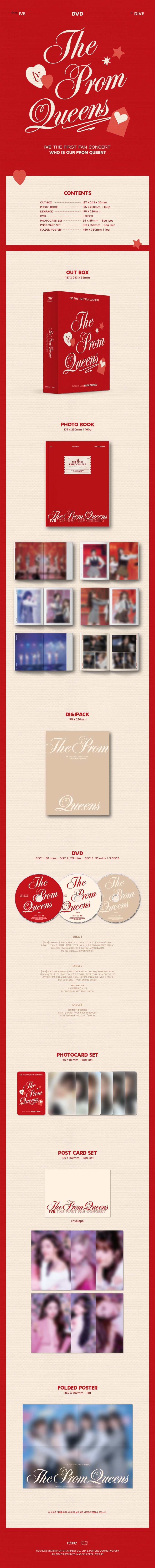 IVE - THE FIRST FAN CONCERT: The Prom Queens DVD – NUMI KOREA