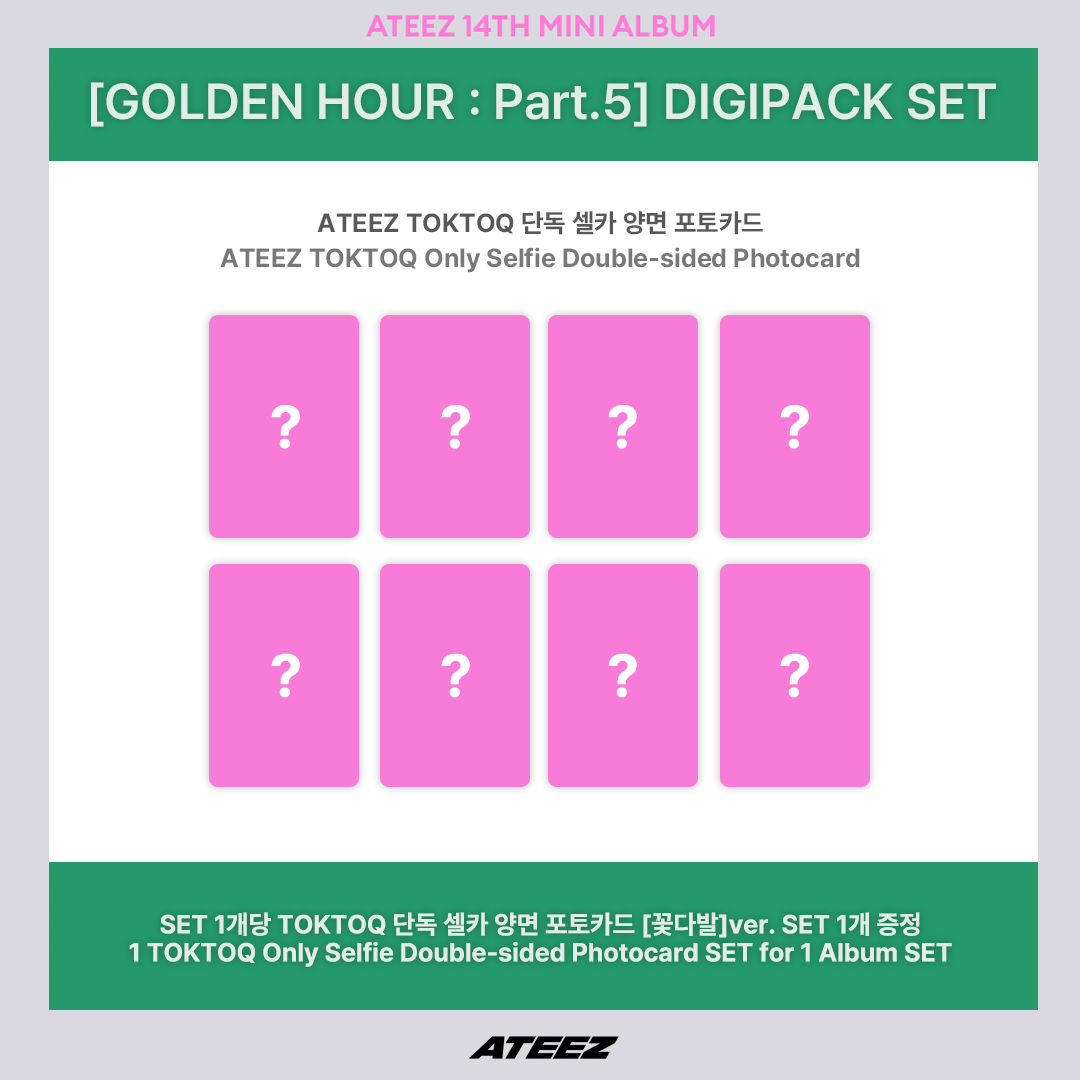 ATEEZ - GOLDEN HOUR : Part.5 (14th Mini Album) Digipack Unit Ver. - KQ ...